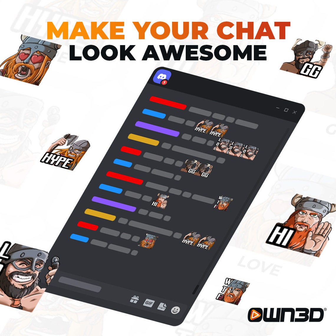 Viking Emotes - 8 Pack [twitch | Kick | Youtube | Discord] - Etsy