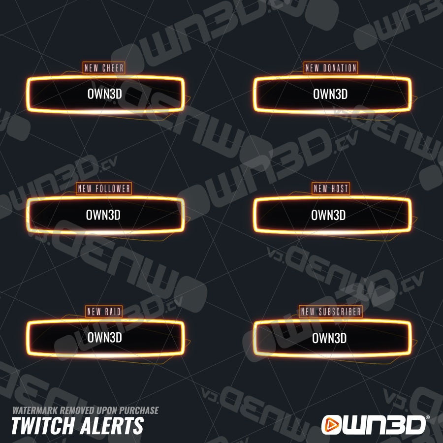 Animated Stream Overlay Package Neon twitch Kick Youtube - Etsy