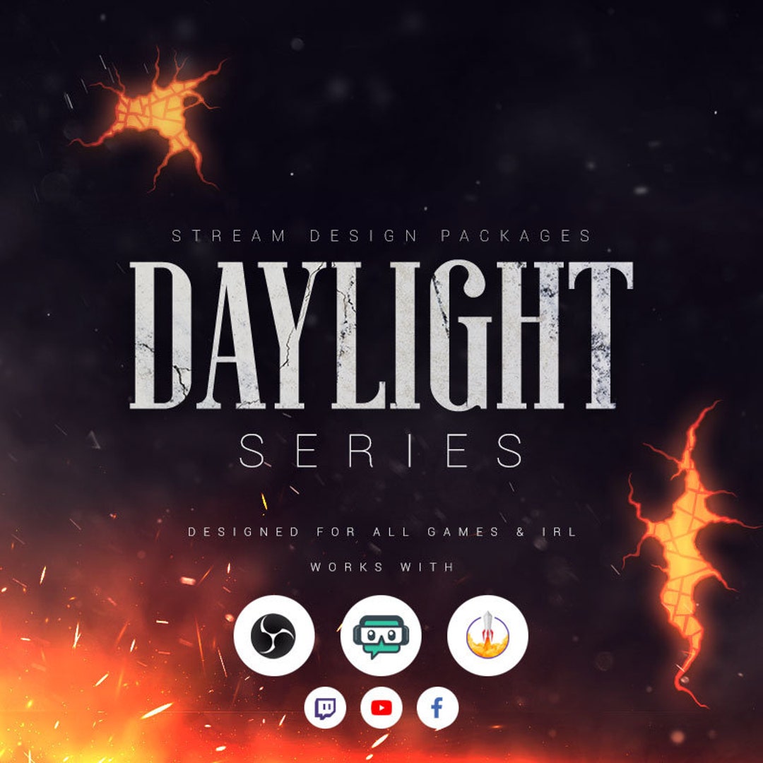 Animated Twitch Overlay Package Daylight [twitch | Kick | Youtube] - Etsy