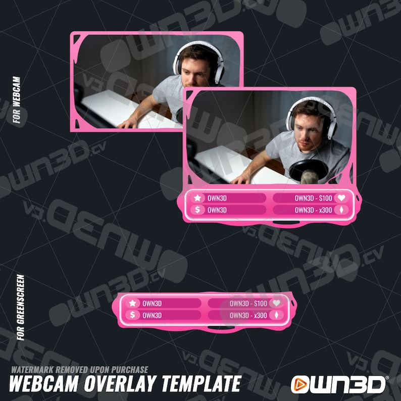 Animated Twitch Overlay Package Gummy Bubblegum [twitch | Kick ...