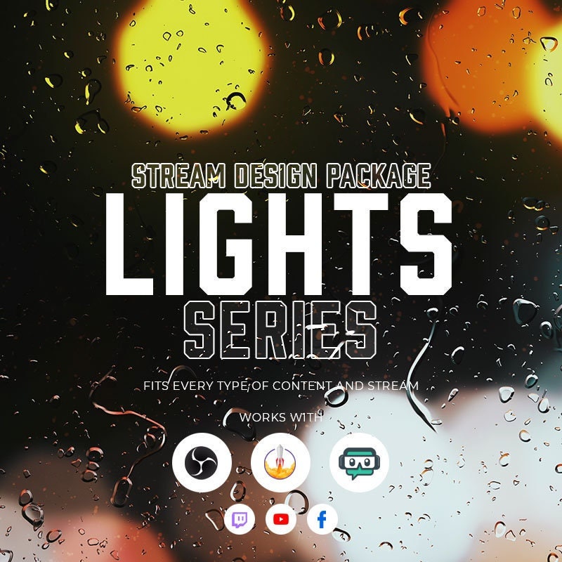 Animated Stream Overlay Package Lights [twitch | Kick | Youtube] - Etsy