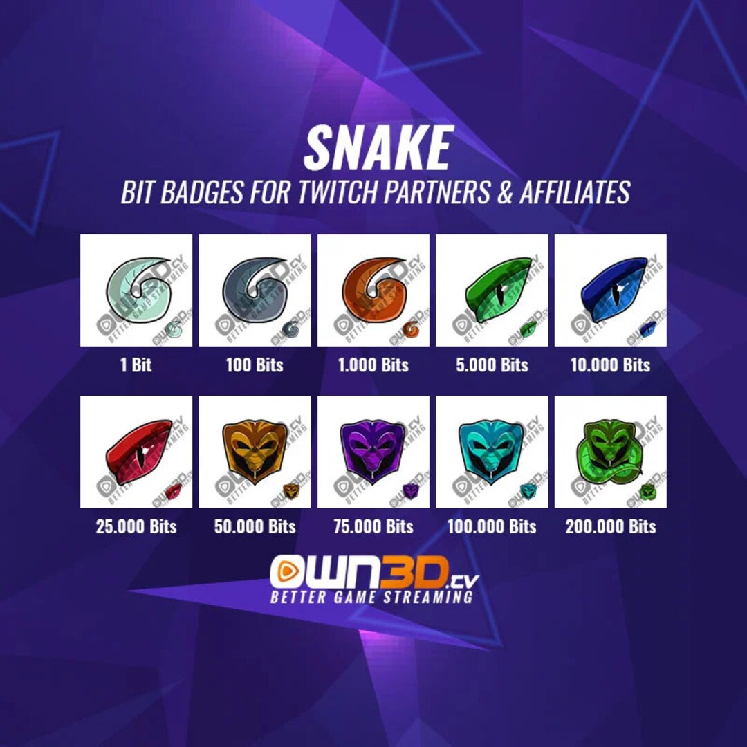 Snake Bit Badges - Etsy