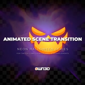 Animated Stream Overlay Package Neon Halloween [twitch | Kick | Youtube ...