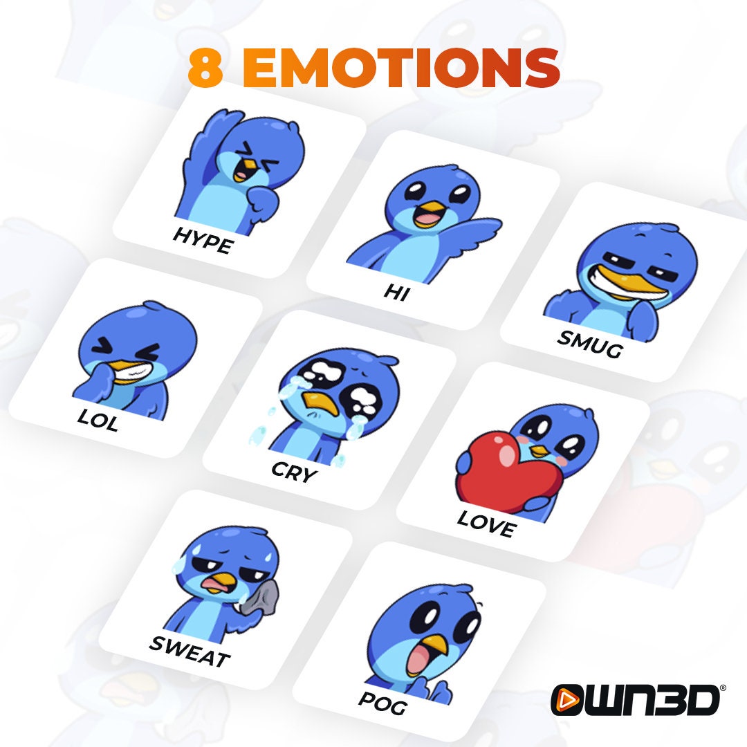 Twitty Bird Emotes 8 Pack twitch Kick Youtube - Etsy