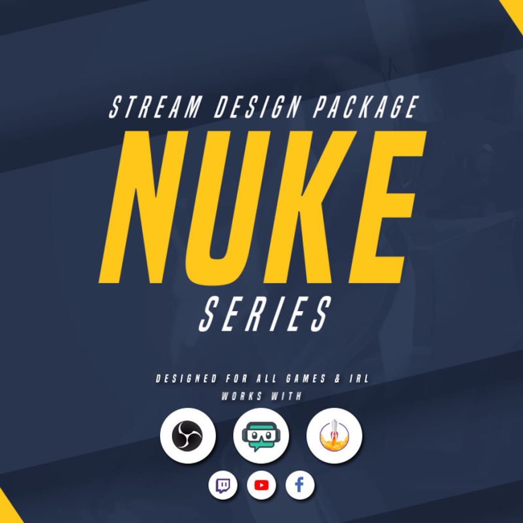 Animated Twitch Overlay Package Nuke [twitch | Kick | Youtube] - Etsy