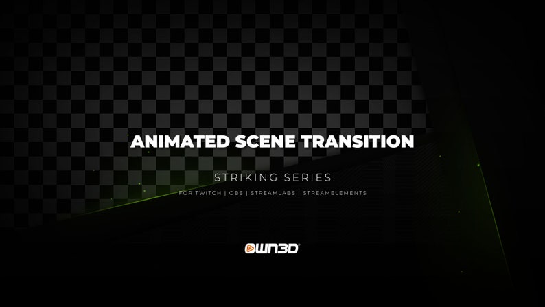 Animated Stream Overlay Package Striking - Etsy