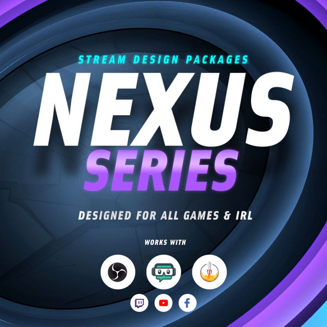 Animated Twitch Overlay Package Nexus [twitch | Kick | Youtube] - Etsy