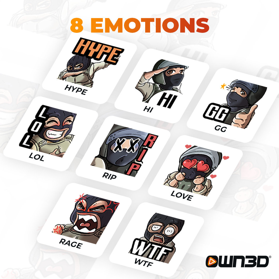CSGO Animated Sub Emotes - 8 Pack [twitch | Kick | Discord] - Etsy