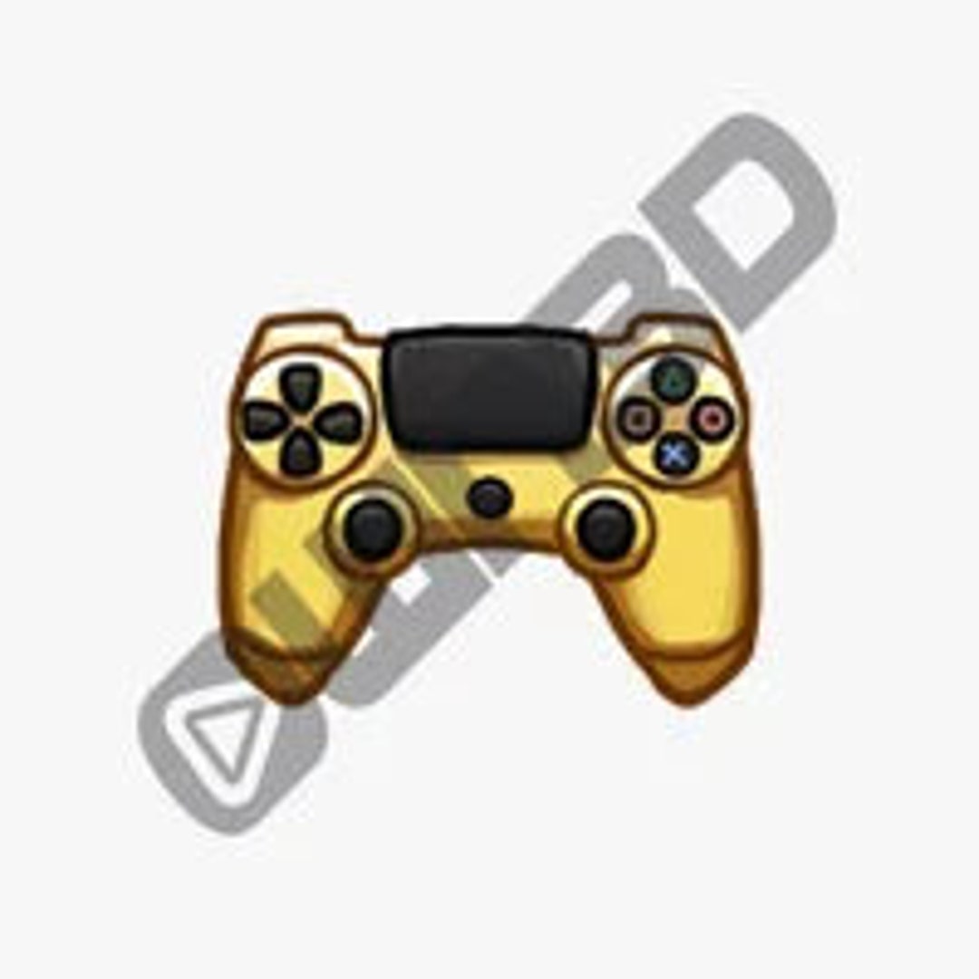 Golden PS4 Controller Channel Points - Etsy