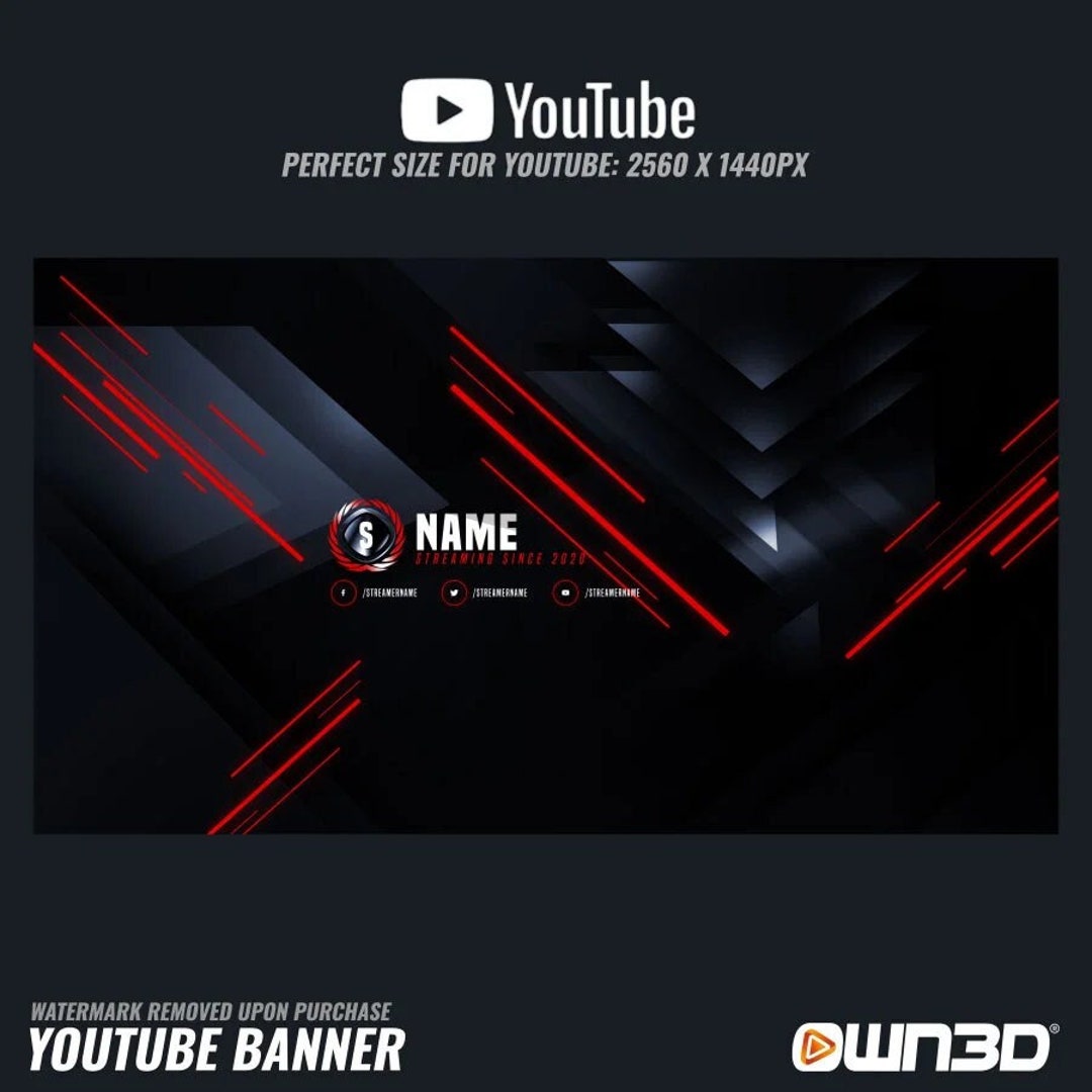 Titan Youtube Banner - Etsy