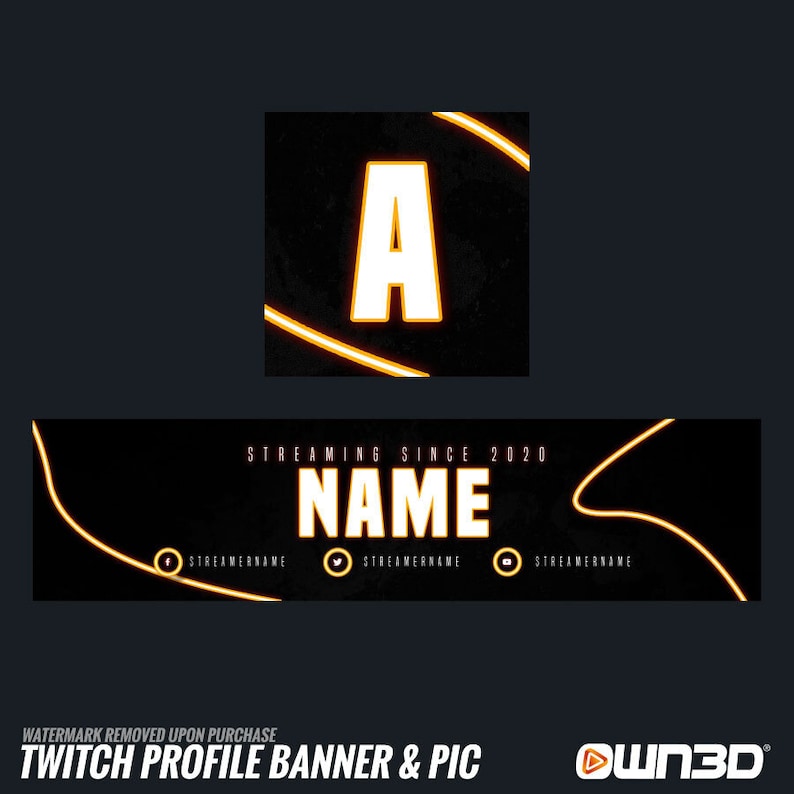 Animated Stream Overlay Package Neon twitch Kick Youtube - Etsy