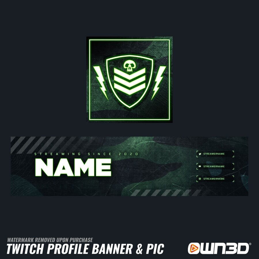 Animated Stream Overlay Package Military [twitch | Kick | Youtube] - Etsy