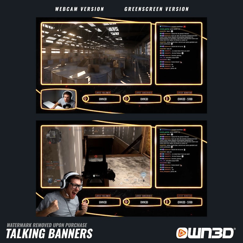 Animated Stream Overlay Package Neon twitch Kick Youtube - Etsy