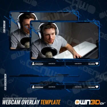 Pure Webcam Overlay / Animated Cam Template - Etsy