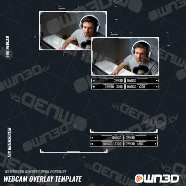 Clean Valo Webcam Overlay / Animated Cam Template - Etsy