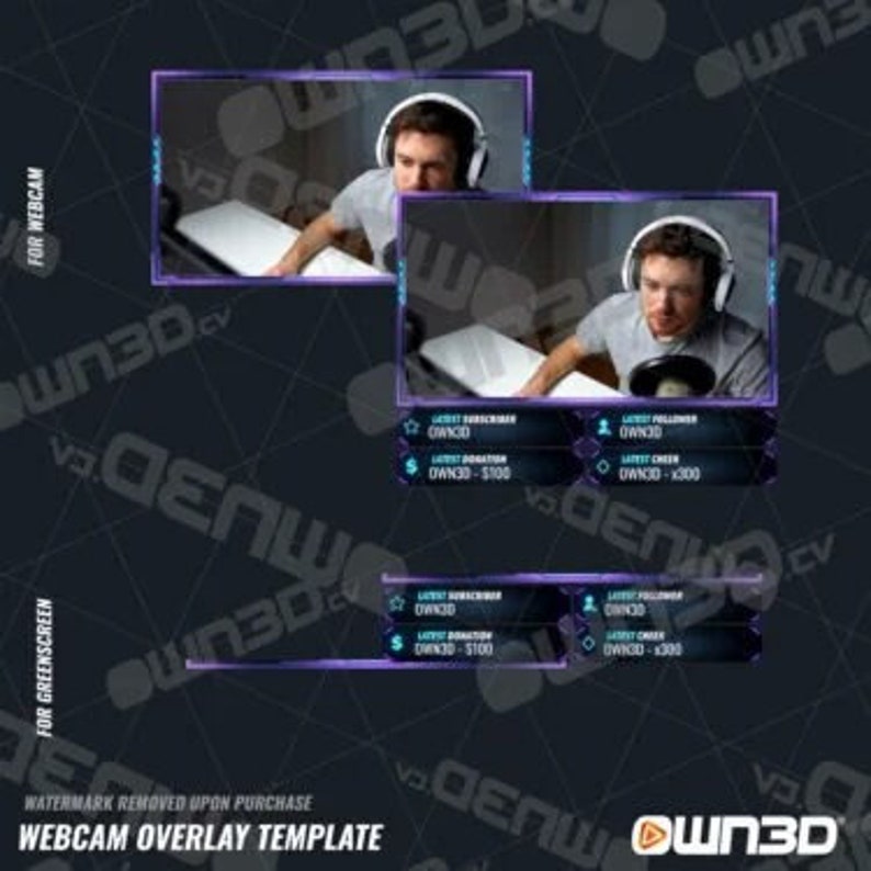 Nexus Webcam Overlay / Animated Cam Template - Etsy