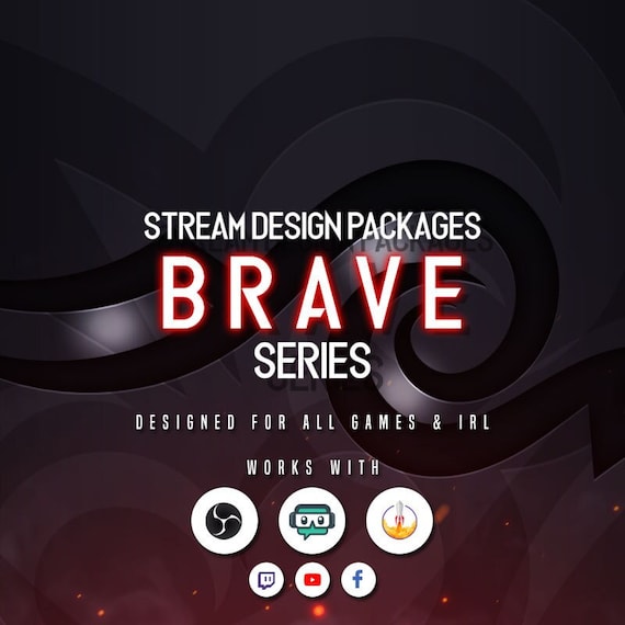 Animated Stream Overlay brave - Etsy