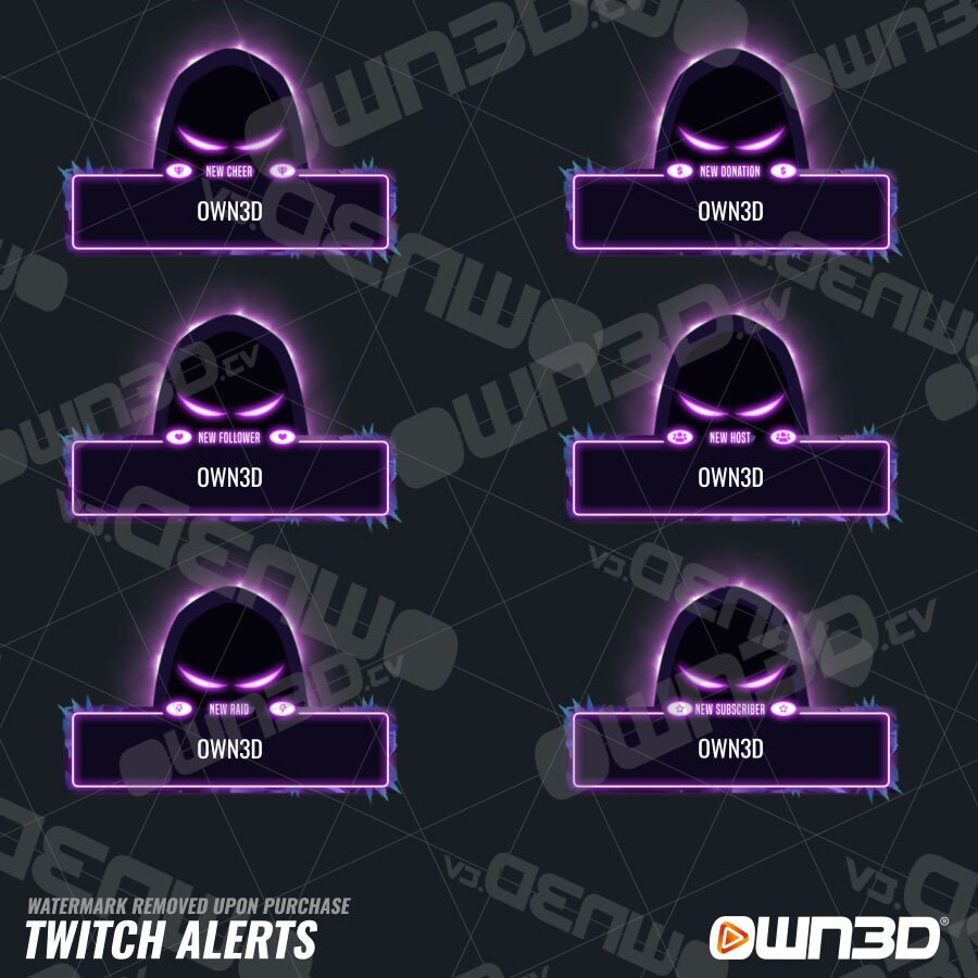 Animated Stream Overlay Package Raven [twitch | Kick | Youtube] - Etsy