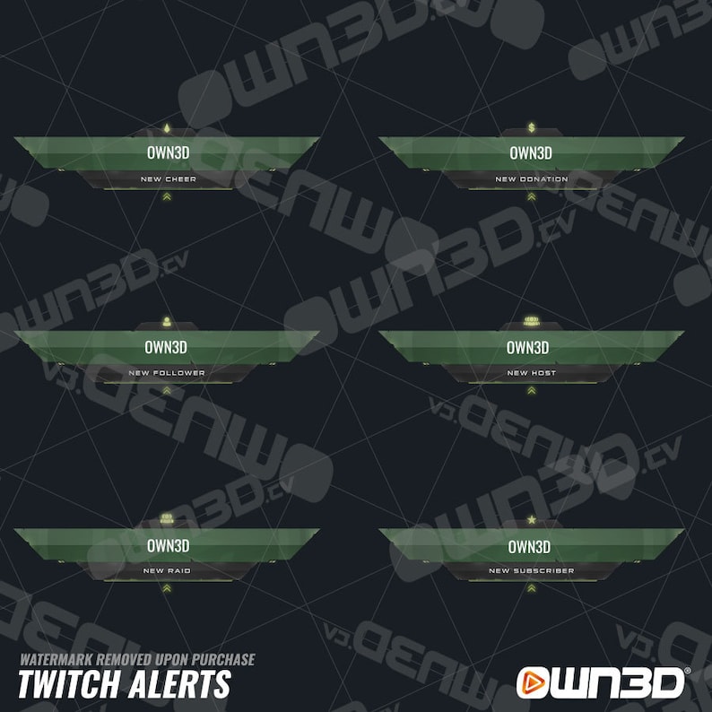 Animated Twitch Overlay Package Army [twitch | Kick | Youtube] - Etsy