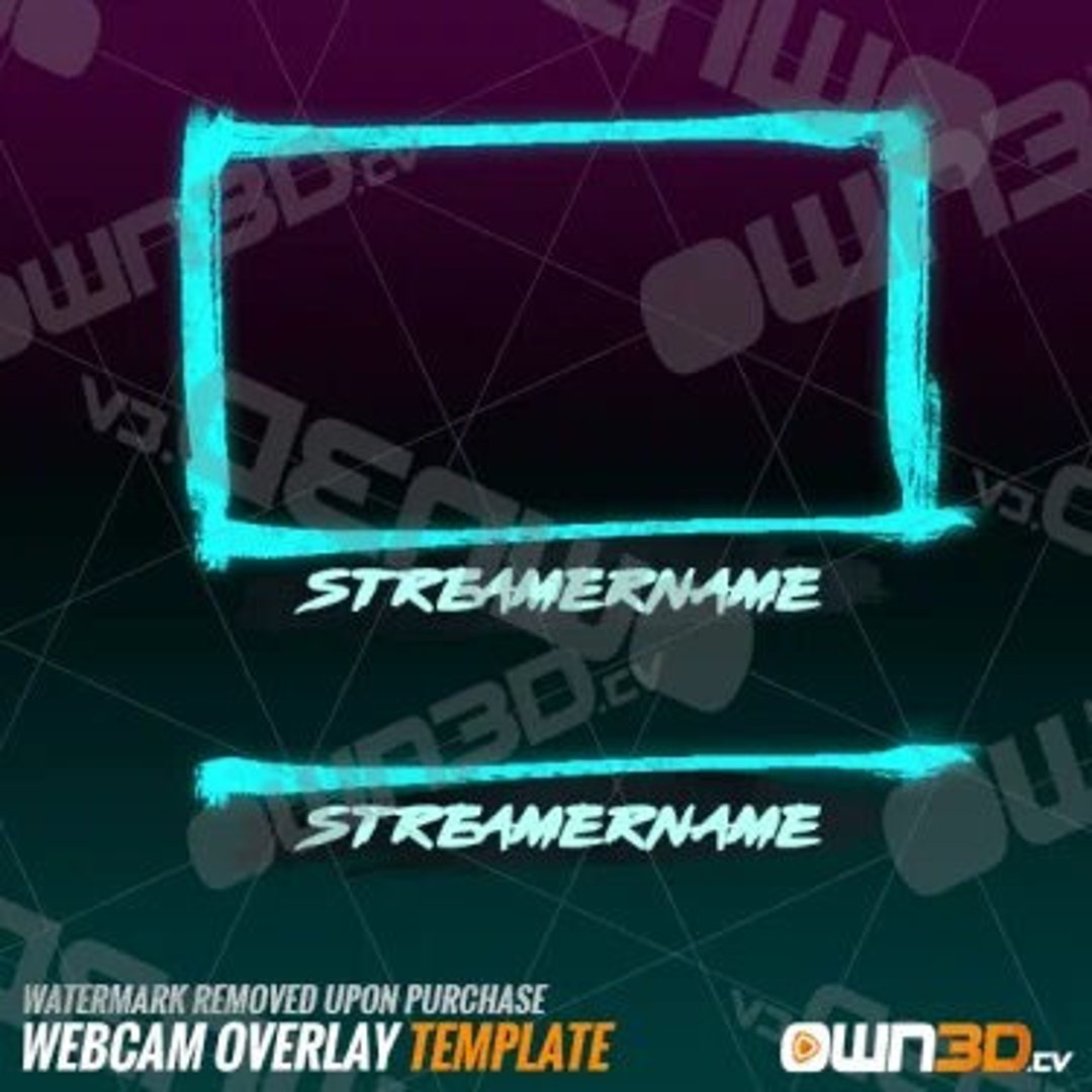 Vivid Webcam Overlay / Animated Cam Template - Etsy