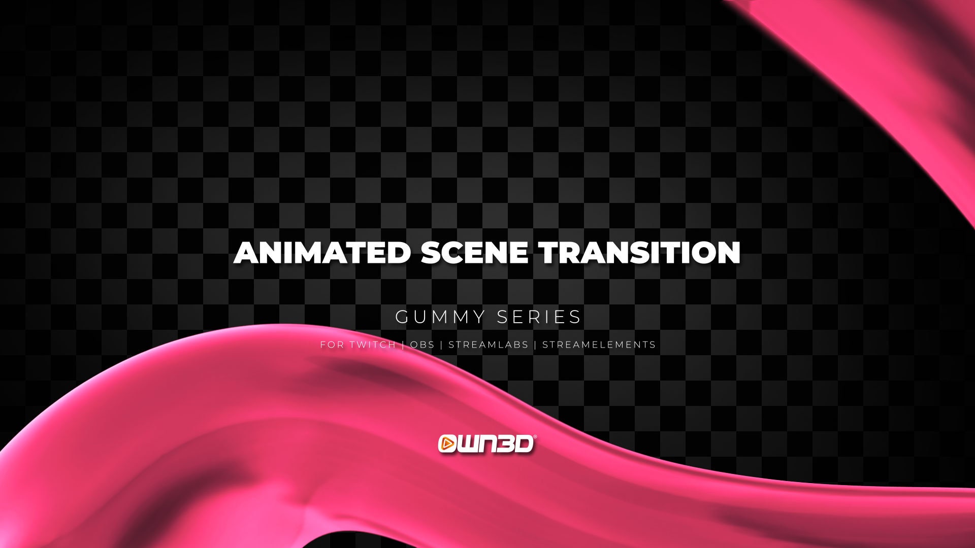 Animated Twitch Overlay Package Gummy Bubblegum [twitch | Kick ...