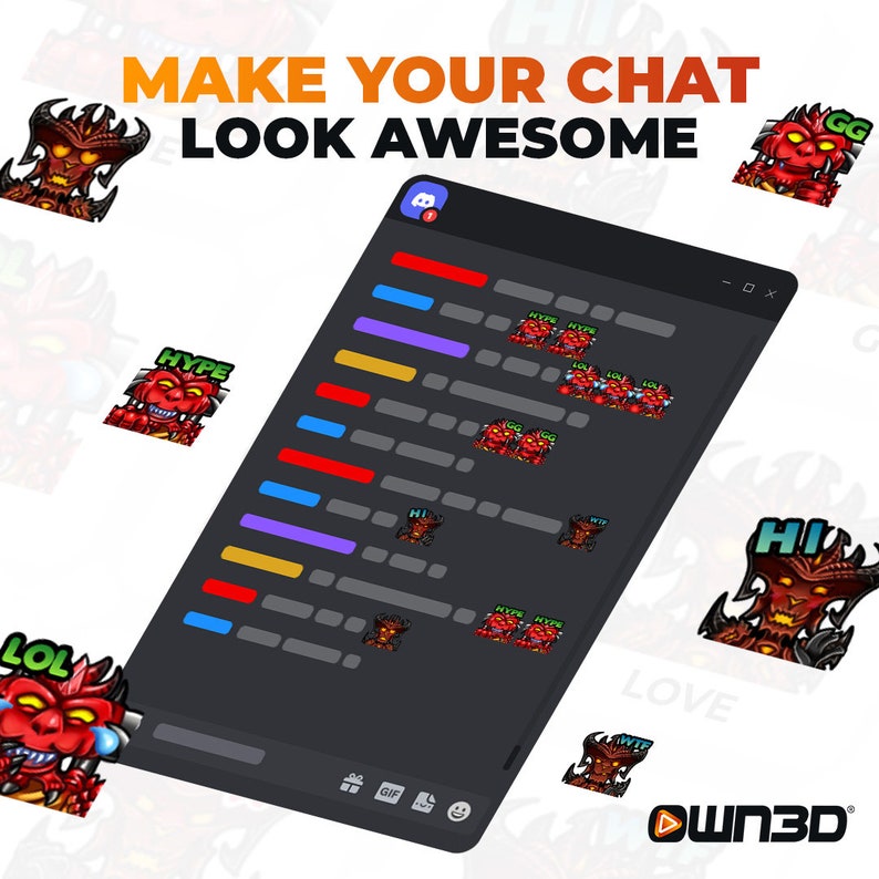 Diablo Emotes - 8 Pack [twitch | Kick | Youtube | Discord] - Etsy