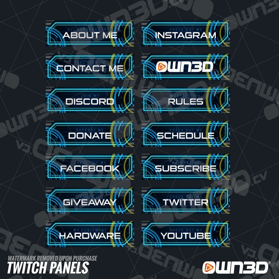 Animated Stream Overlay Package Timeline - Etsy