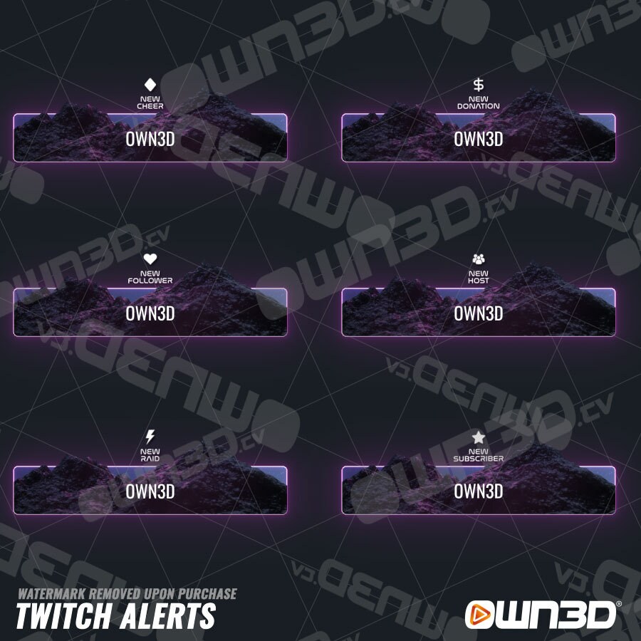 Animated Stream Overlay synthrunner twitch Kick Youtube - Etsy