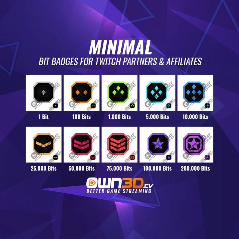 Minimal Bit Badges - Etsy