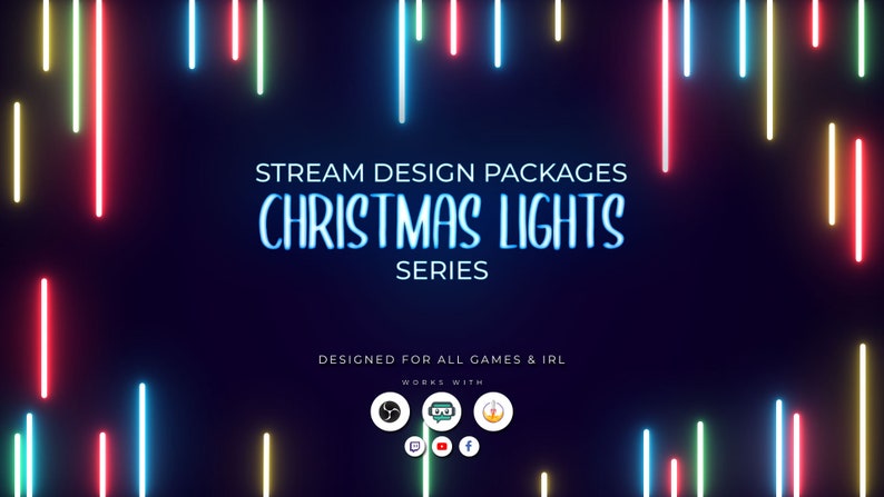 Animated Stream Overlay Christmas Lights [twitch | Kick | Youtube] - Etsy