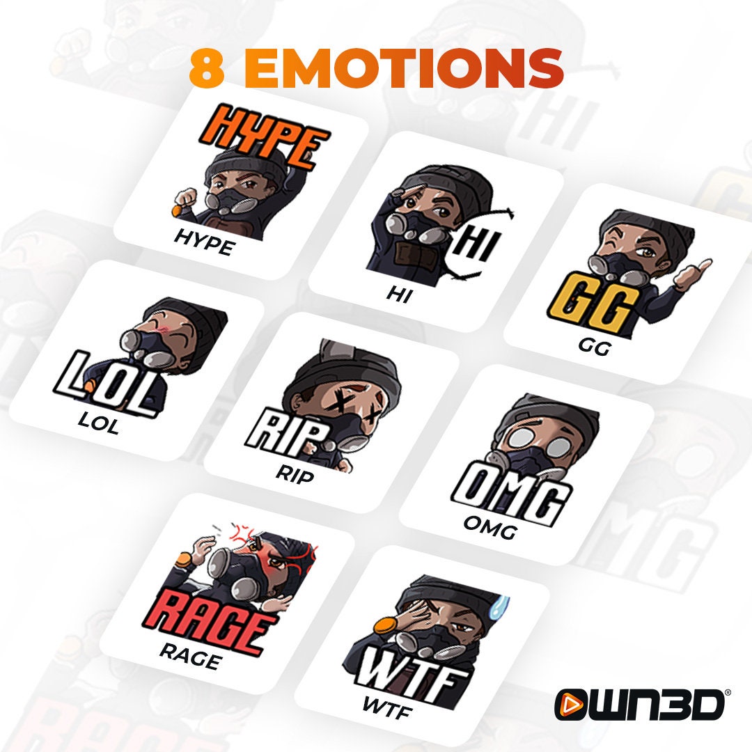 Division 1 Emotes - 8 Pack [twitch | Kick | Youtube | Discord] - Etsy