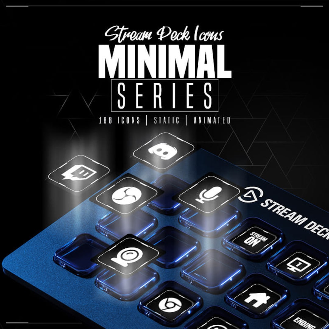 Minimal Stream Deck Icons - Etsy