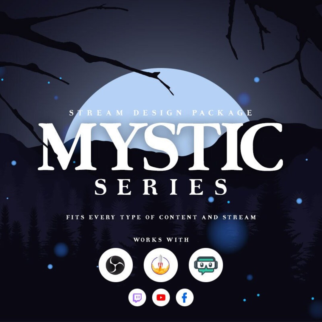 Animated Twitch Overlay Package Mystic [twitch | Kick | Youtube] - Etsy