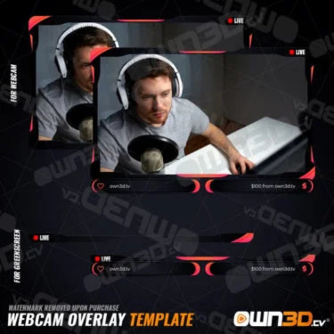 Good Vibes Webcam Overlay / Animated Cam Template - Etsy