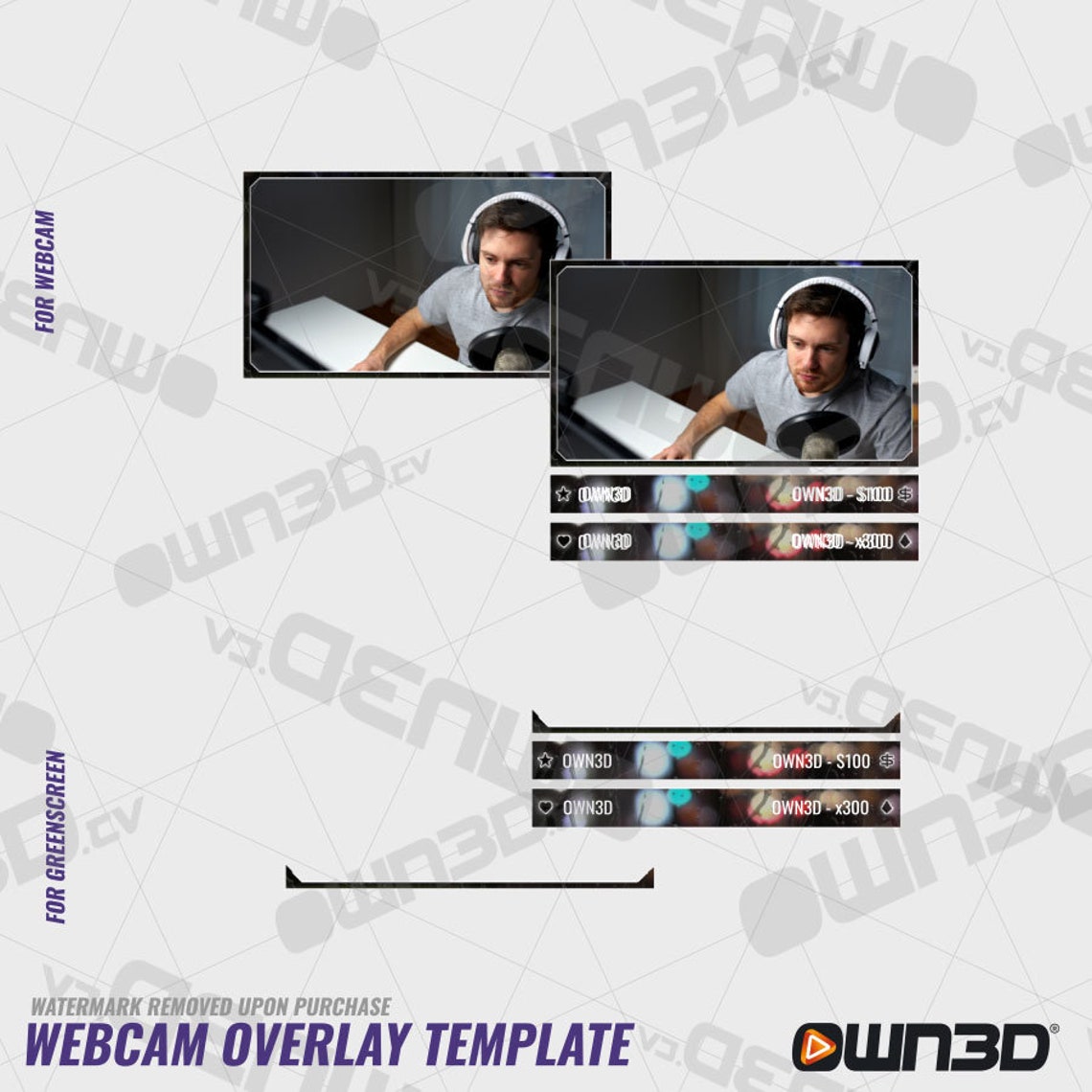 Animated Stream Overlay Package Lights [twitch | Kick | Youtube] - Etsy