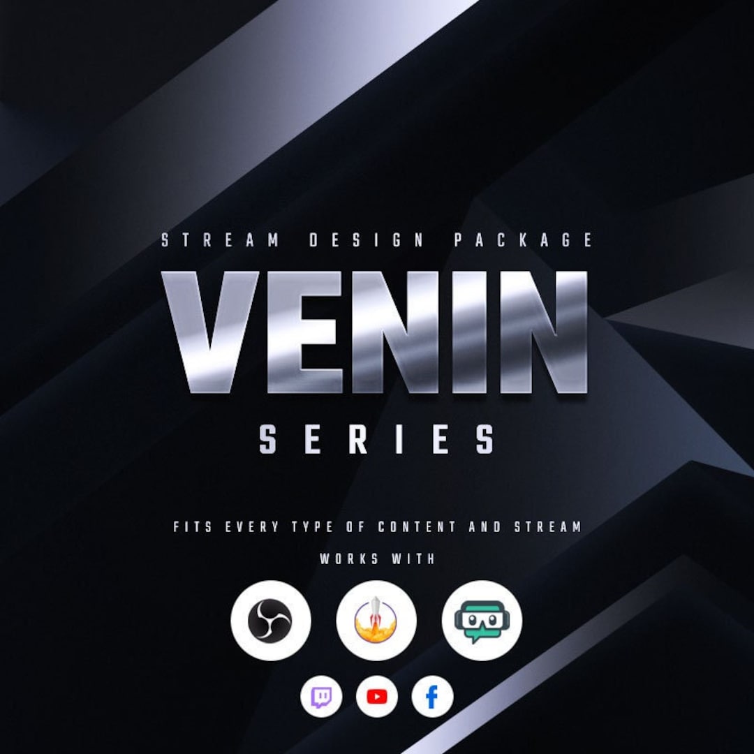 Animated Stream Overlay Package Venin [twitch | Kick | Youtube] - Etsy