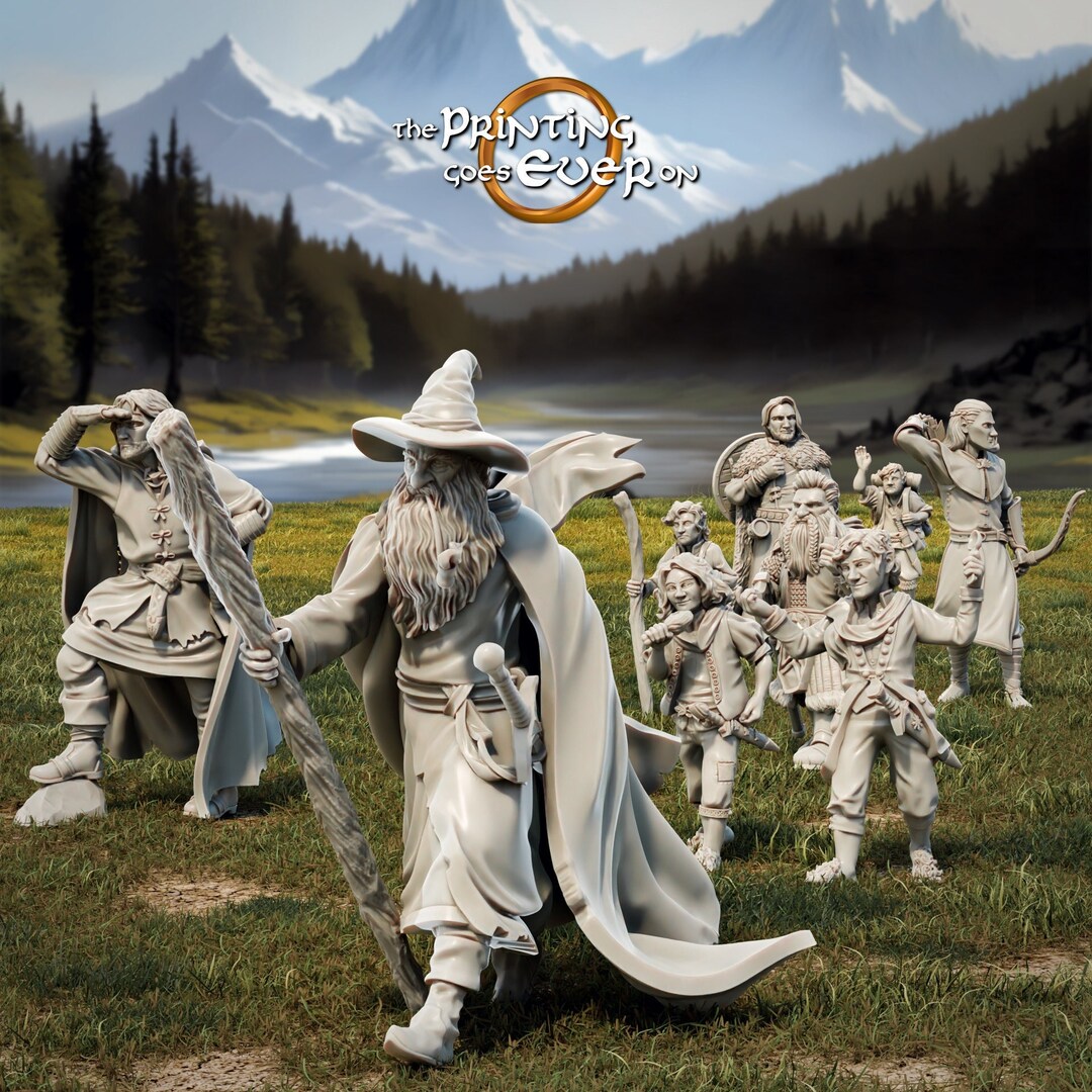 9 Heroes Wander Pose HD REMASTERED TPGEO Miniatures 9 figuren ThePrintingGoesEverOn Miniatures ...