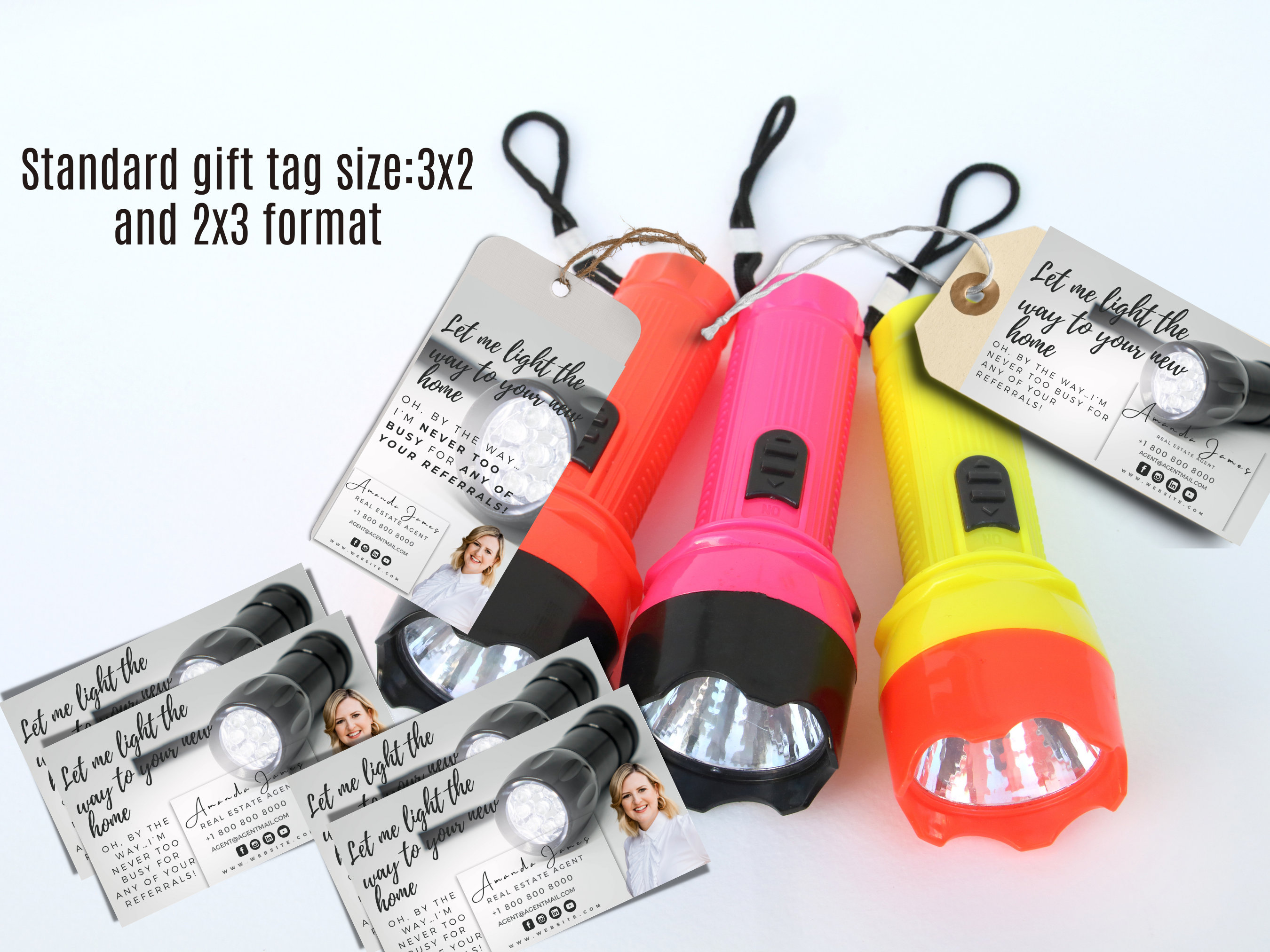 Real Estate Pop by Tag Flashlight Pop by Gift Tag Realtor Referrals ...