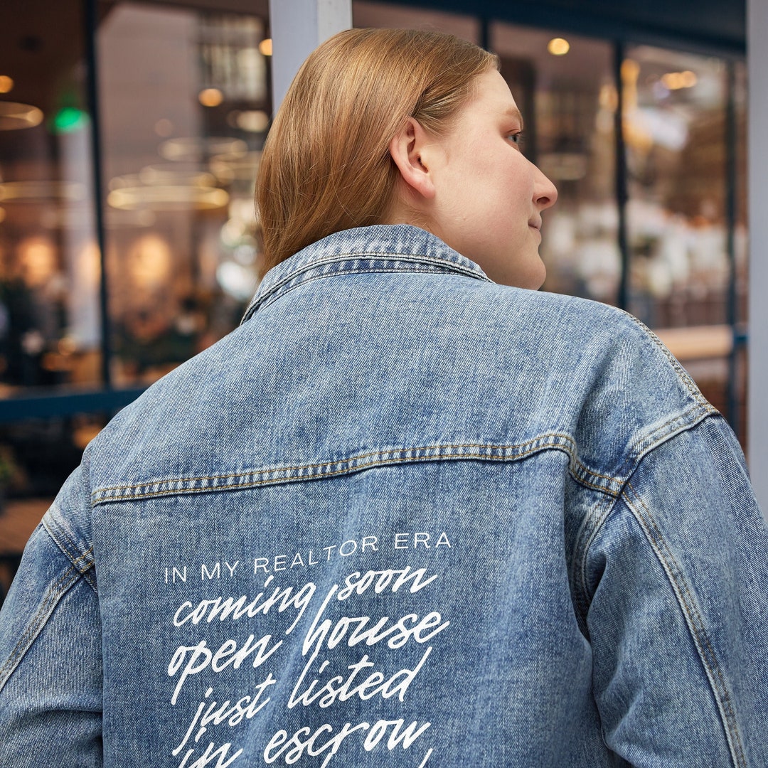 Realtor Denim Jacket | "in My Realtor Era" Real Estate Gift - Etsy