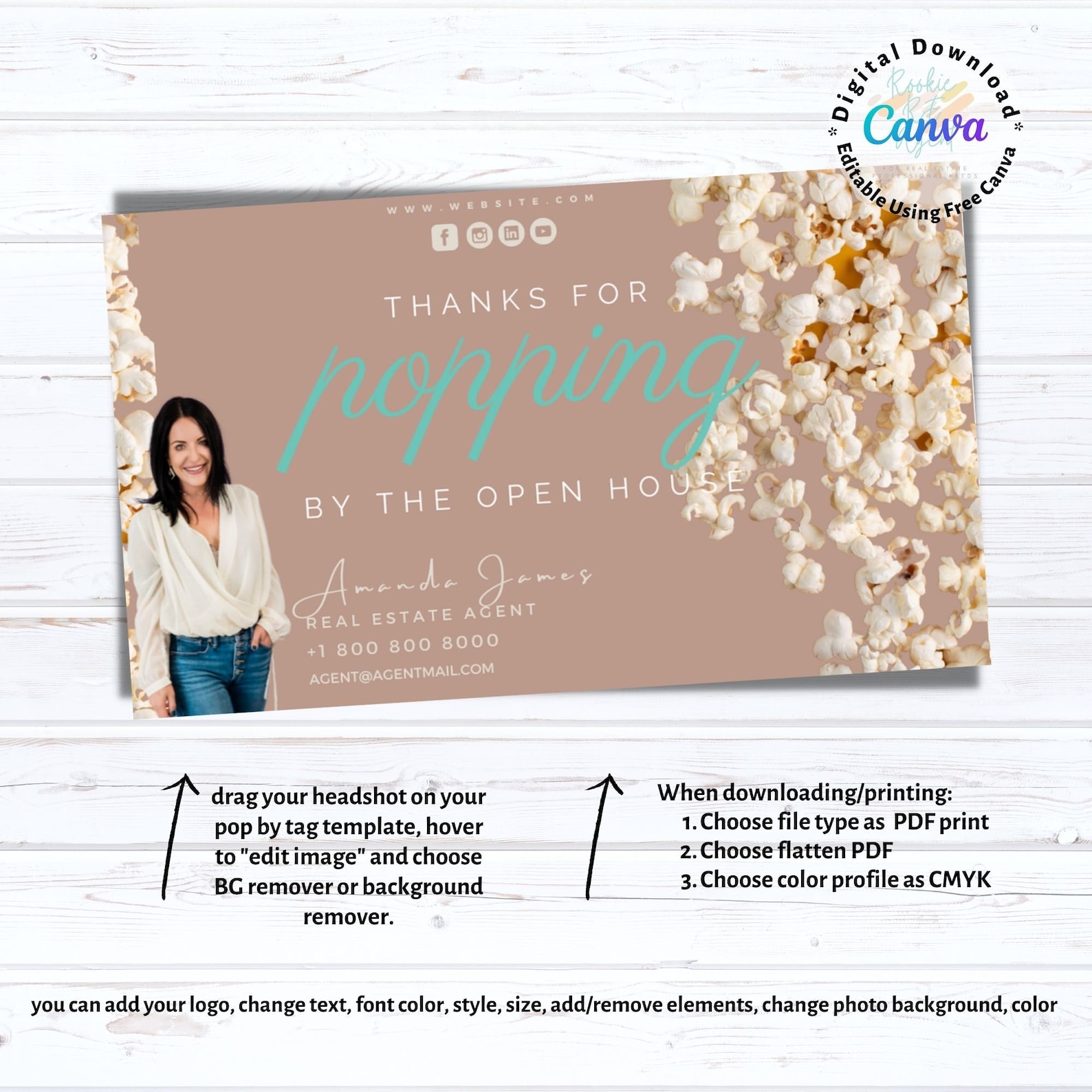 Thanks for Popping by the Open House Real Estate Pop by Tag | Open ...