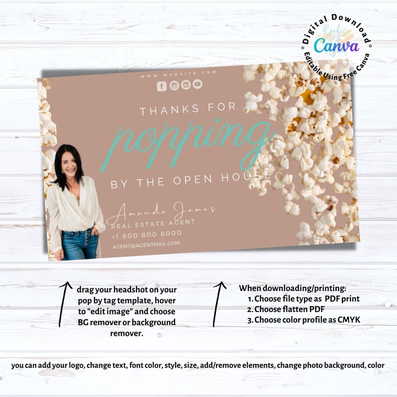 Thanks for Popping by the Open House Real Estate Pop by Tag | Open ...