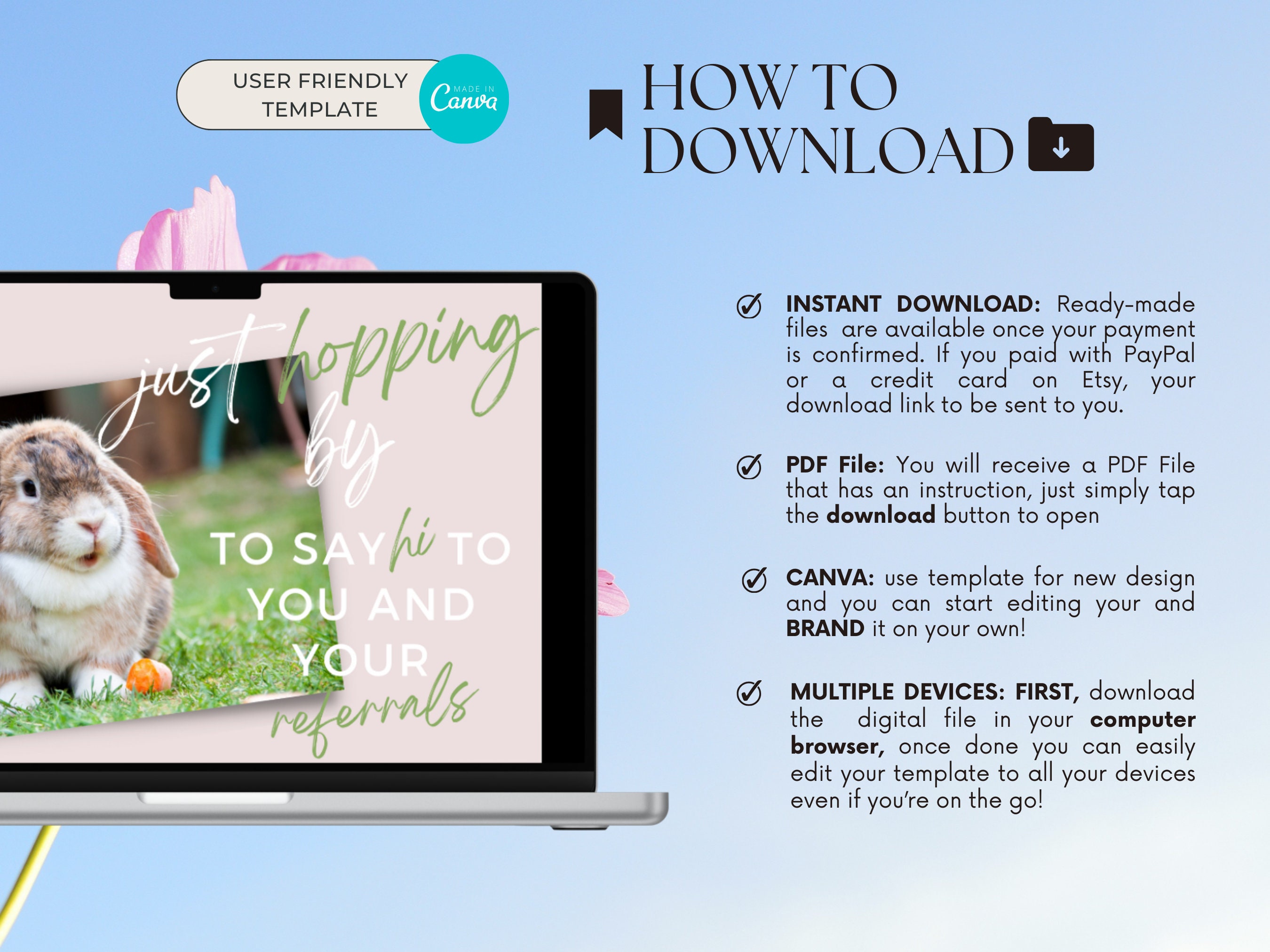 Real Estate Spring Postcard Real Estate Easter Bunny Postcard Summer ...