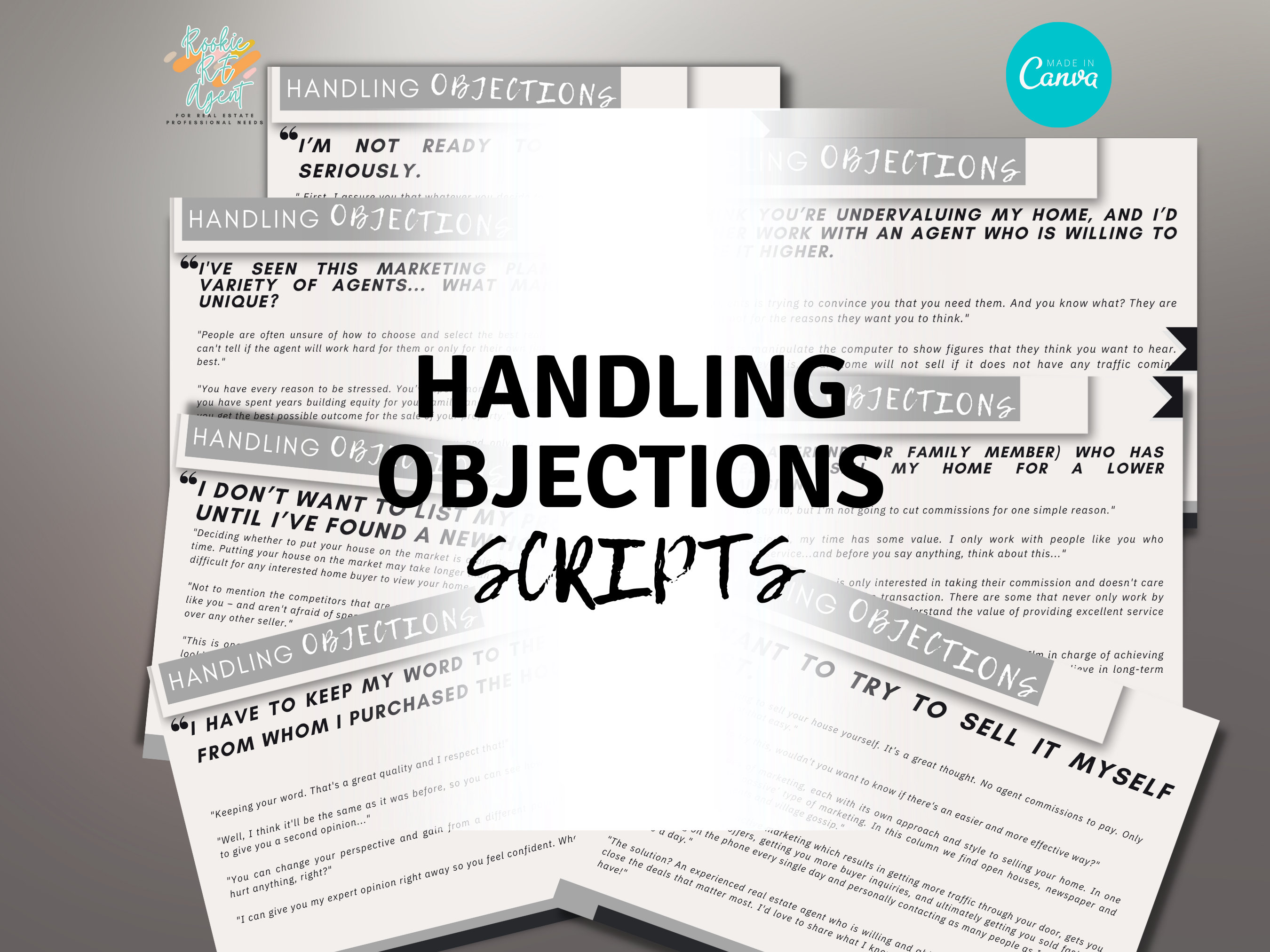 Real Estate Objection Handling Scripts: Realtor Sales Guide (instant Download) - Etsy