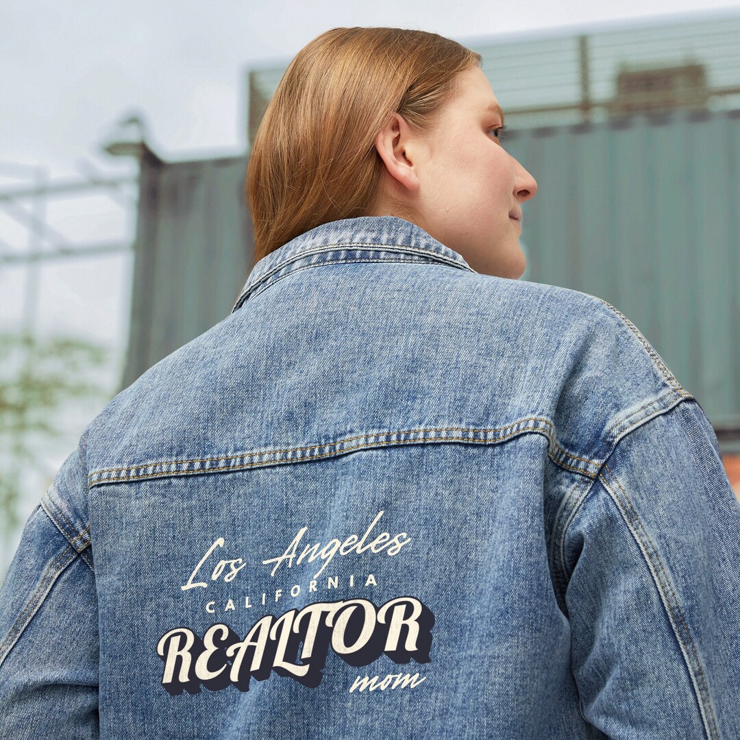 Realtor Denim Jacket Personalized Real Estate Denim Jacket Real Estate ...