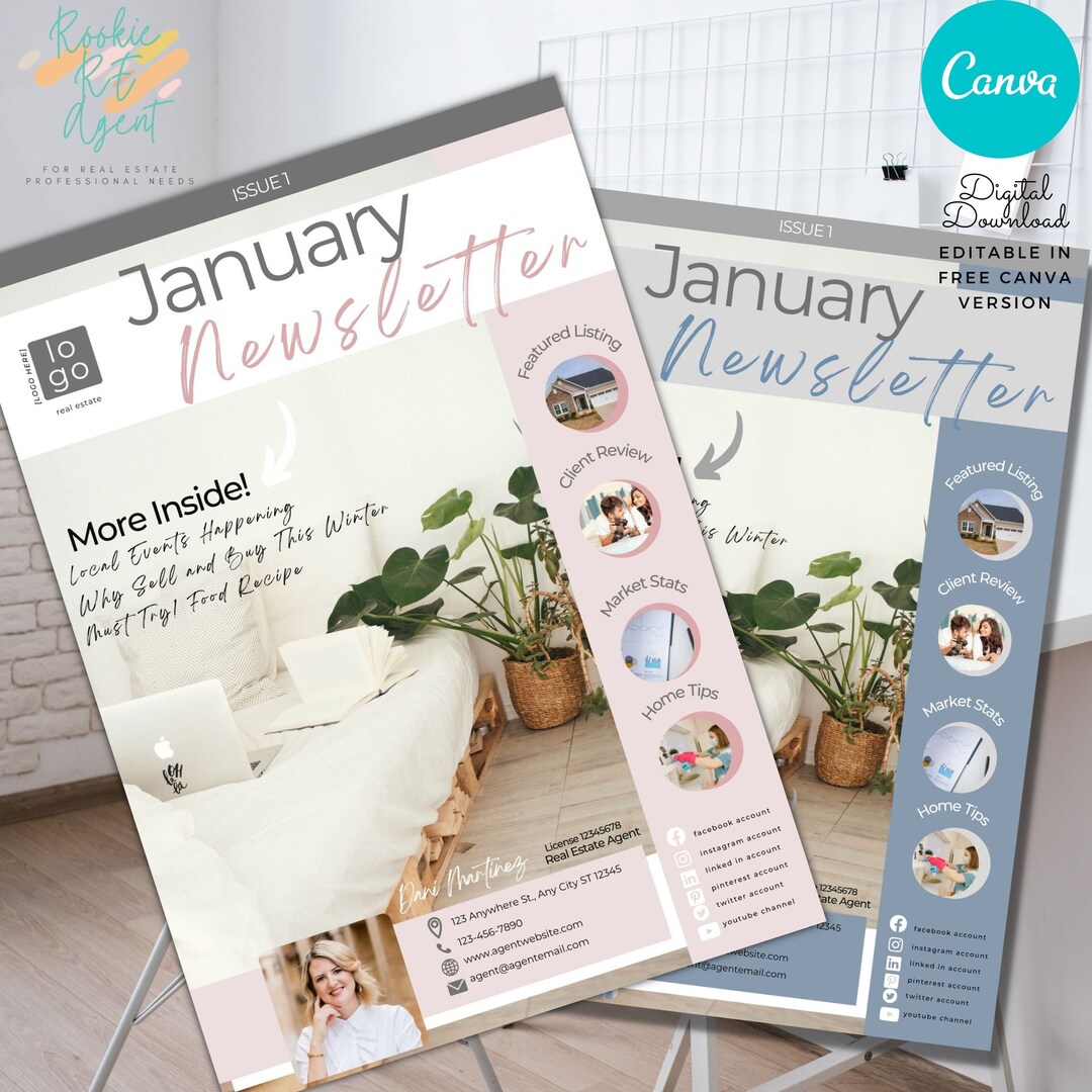 Real Estate January Monthly Marketing Newsletter | Real Estate Mail ...