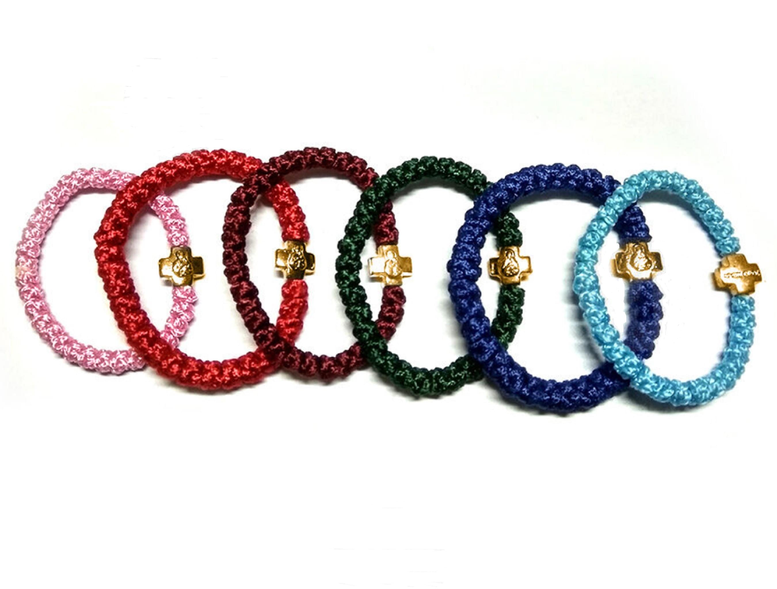 Komboskini SET Handmade Creation of Monks Mount Athos 33p. Silky Thread ...