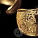 Ring Engraved ICXC NIKA Byzantine Greek Hand Silver 925 Gold Plated ...