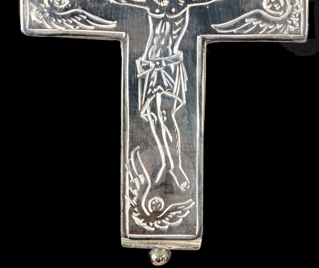 Cross 2side Screw and for Holy Relics Jesus Silver 925 Original Athos ...