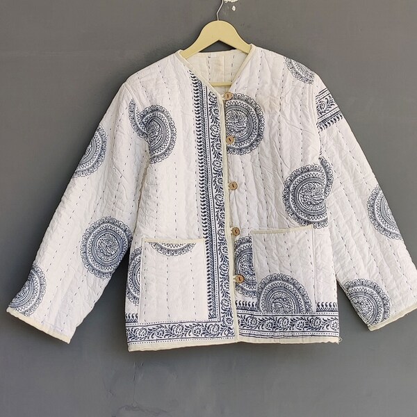 Block Print Quilted Fabric - Etsy