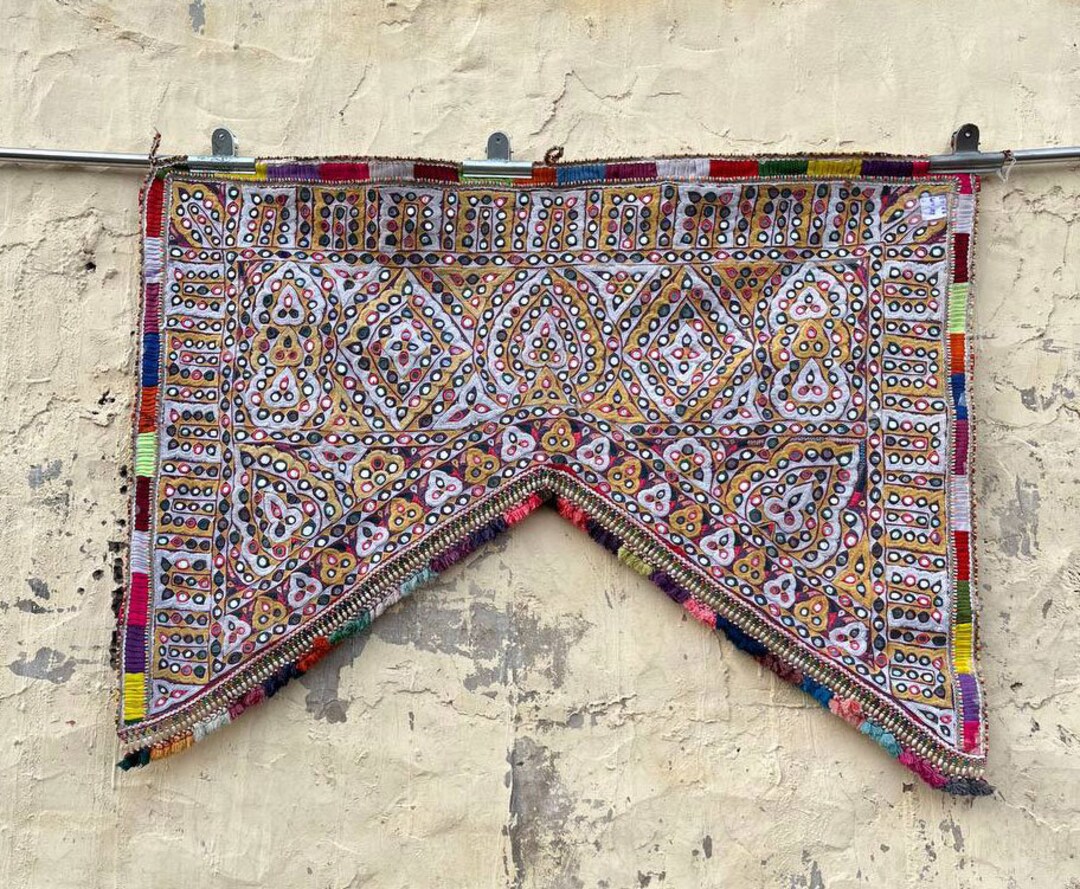 Exclusive Kutch Embroidery Mirror Work Vintage Gujarati - Etsy